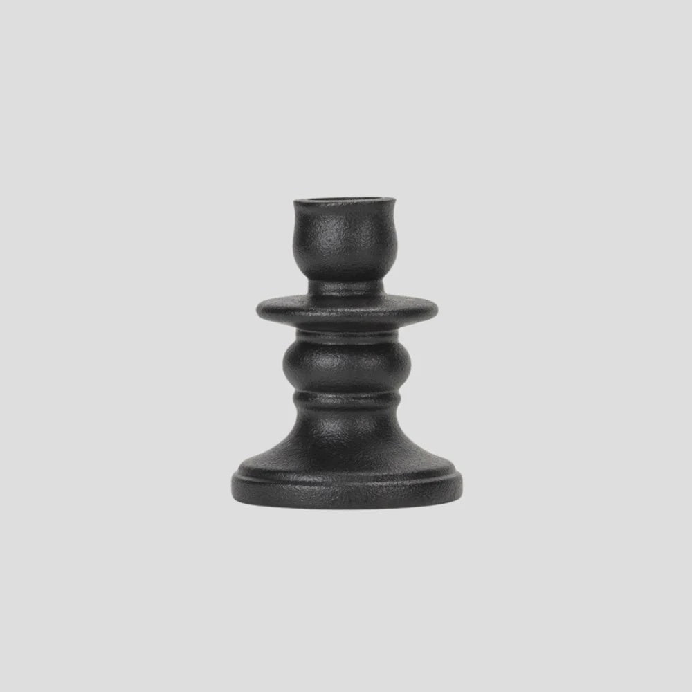 Elsa Candle Holder Short - Black | Shut the Front Door NZ