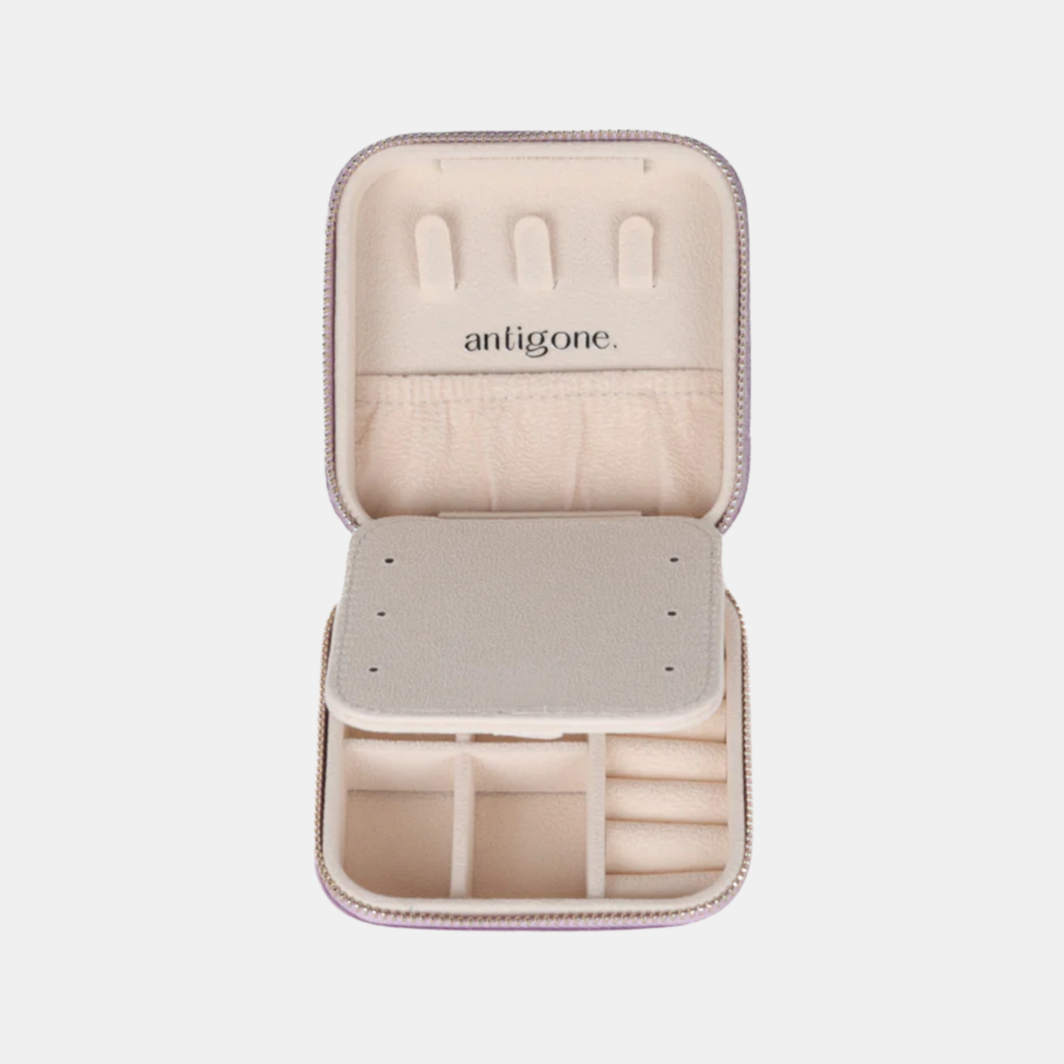 Brydie Sq Jewellery Box - Off White | Shut the Front Door
