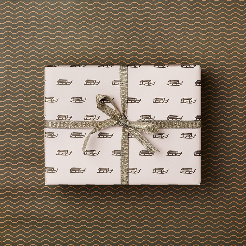 Double Sided Wrapping Sheet - Sledge & Waves | Shut the Front Door